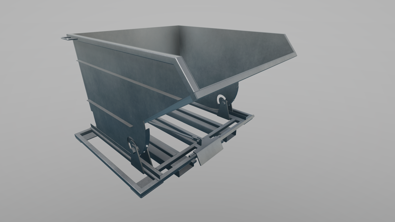 Forklift Self-Tip Hopper – Free Reference Model - Steel Drawings