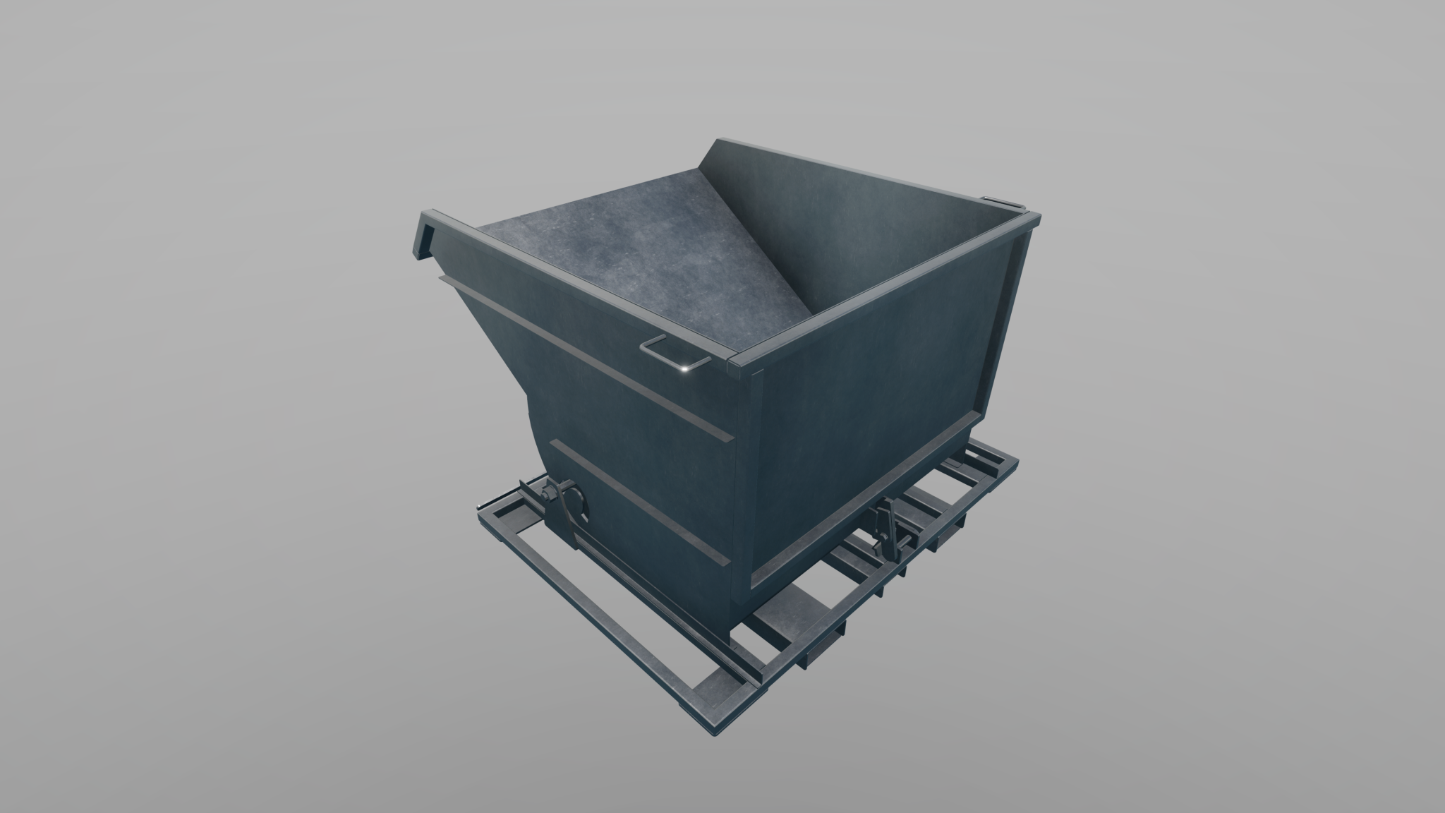 Forklift Self-Tip Hopper – Free Reference Model - Steel Drawings