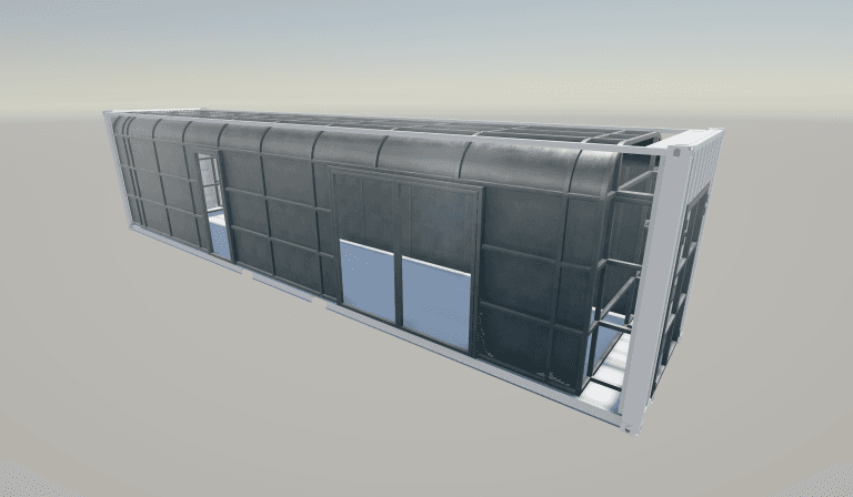 40ft Bar & DJ Fitted Container – Free Reference Model - Steel Drawings