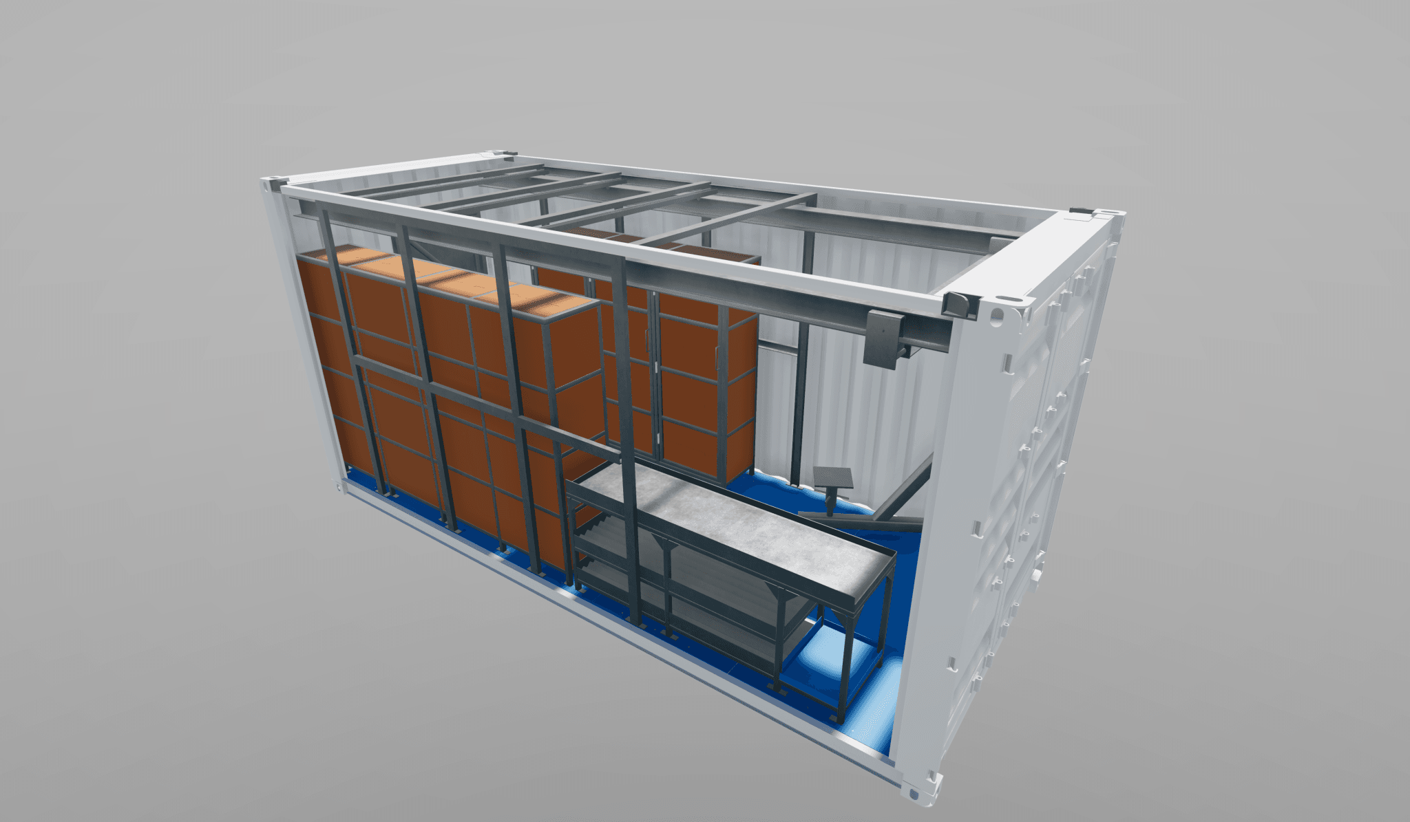 20ft Container Workshop – Free Reference Model - Steel Drawings