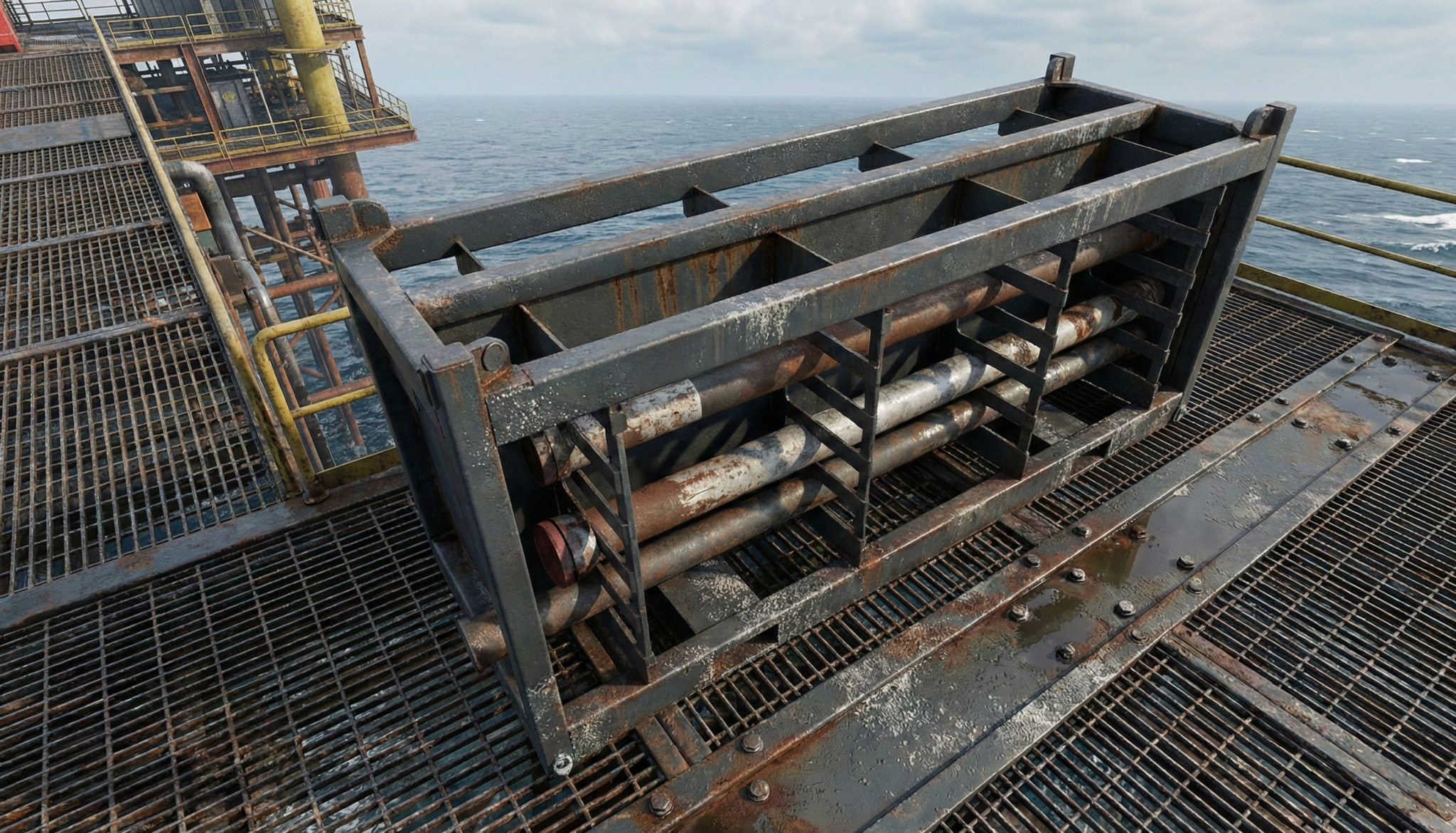Offshore 3” & 4” Pipe DNV Basket – Free Reference Model - Steel Drawings