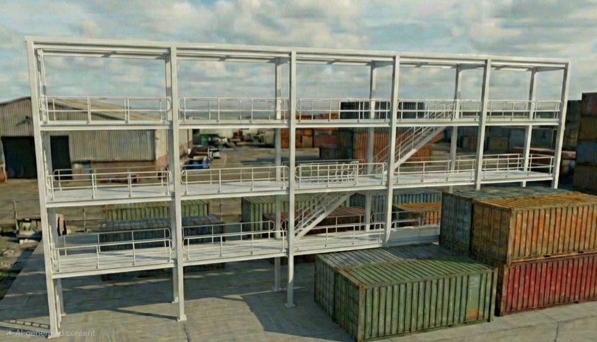 Triple Stacked Container Access Structure – Free Reference Model ...