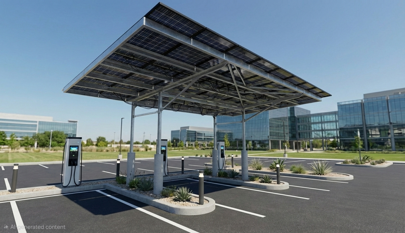 430W–455W Solar Panel Canopy – Free Reference Model - Steel Drawings